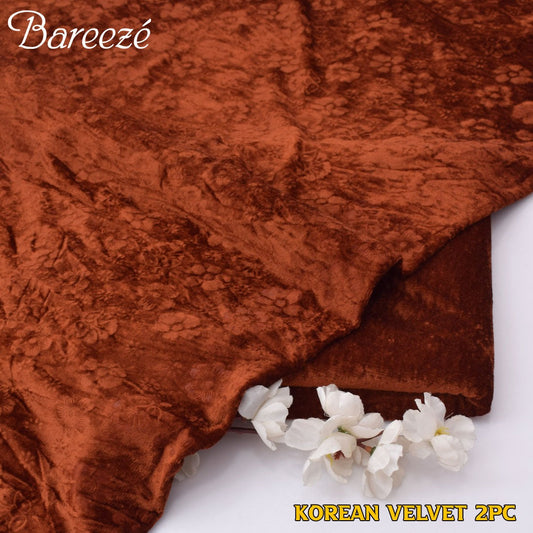 Barezze Korean Velvet 2-Pc Brown – Orhan Fabric